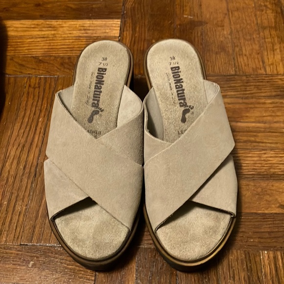 Bionatura | Shoes | Bionatura Suede Block Heel Sandals | Poshmark